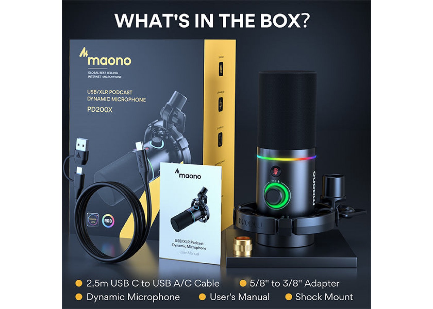 MAONO PD200X USB/XLR Dynamic Microphone – Gadget Warehouse BD